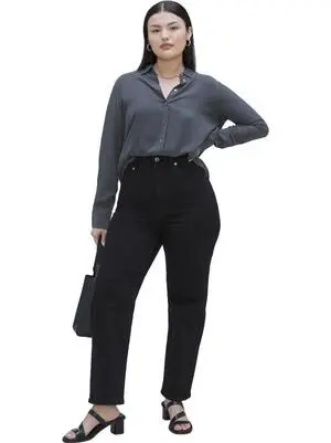 Everlane Way-high Hourglass Jean - Coal | 27 1/2" Inseam